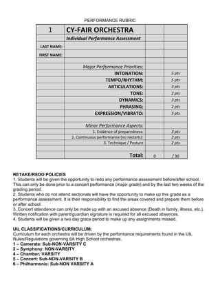 Orchestra syllabus | PDF