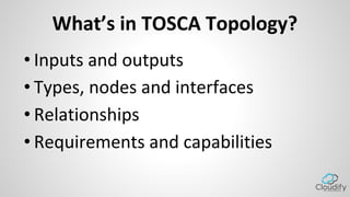 Orchestrating Cloud Applications With TOSCA | PDF