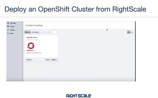 Orchestrating PaaS and IaaS+ with RightScale | PPT