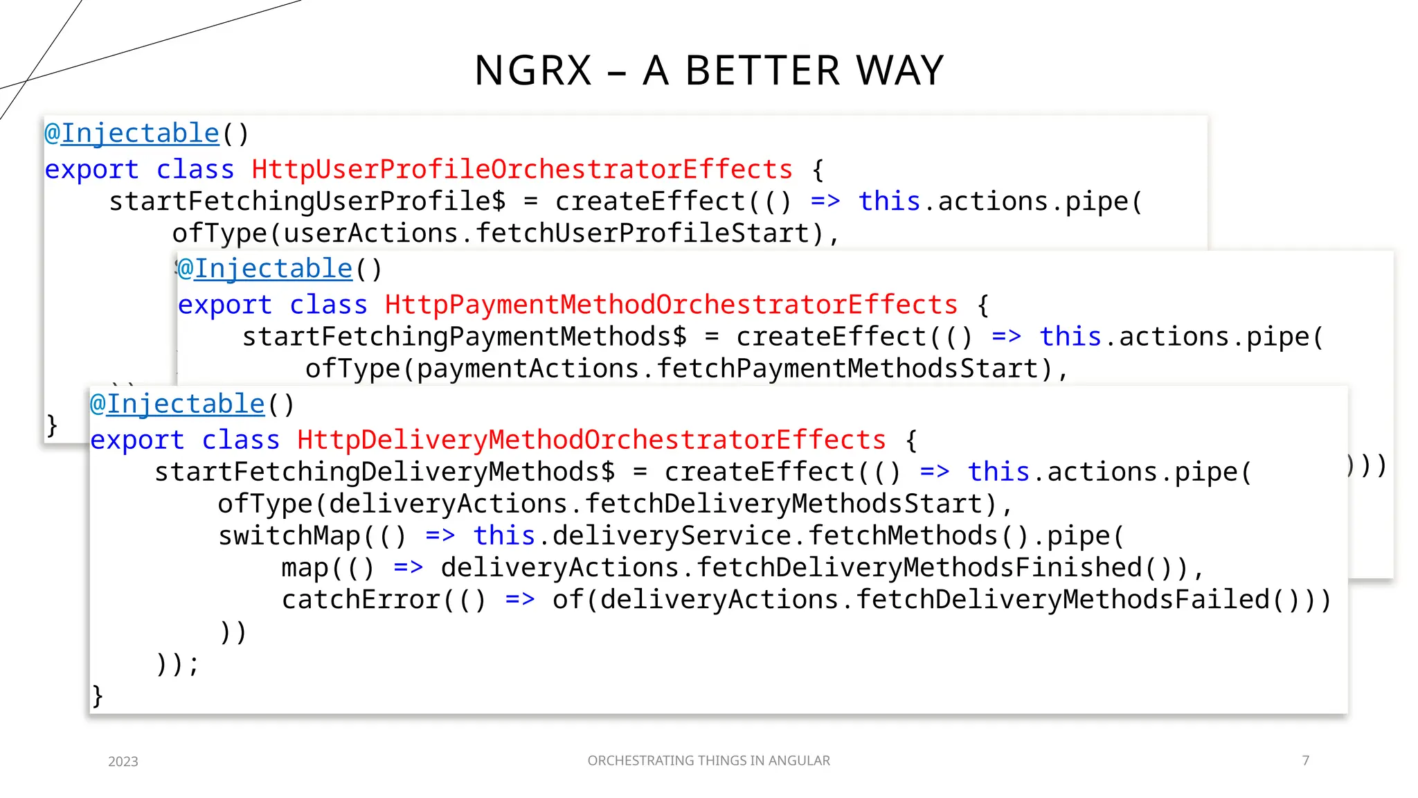 Orchestrating things in Angular application | PPTX