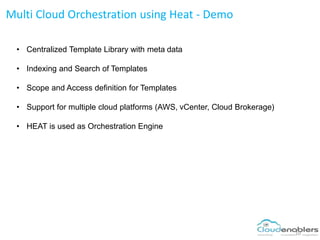 Orchestration across multiple cloud platforms using Heat | PPSX
