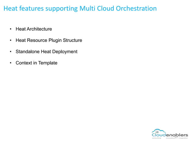Orchestration across multiple cloud platforms using Heat | PPSX