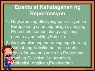 Repormasyon | PPT