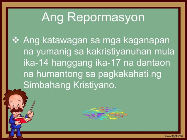 Repormasyon | PPT