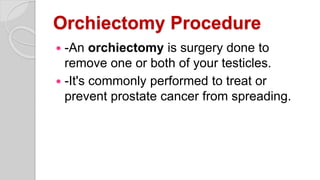 Orchiectomy | PPTX
