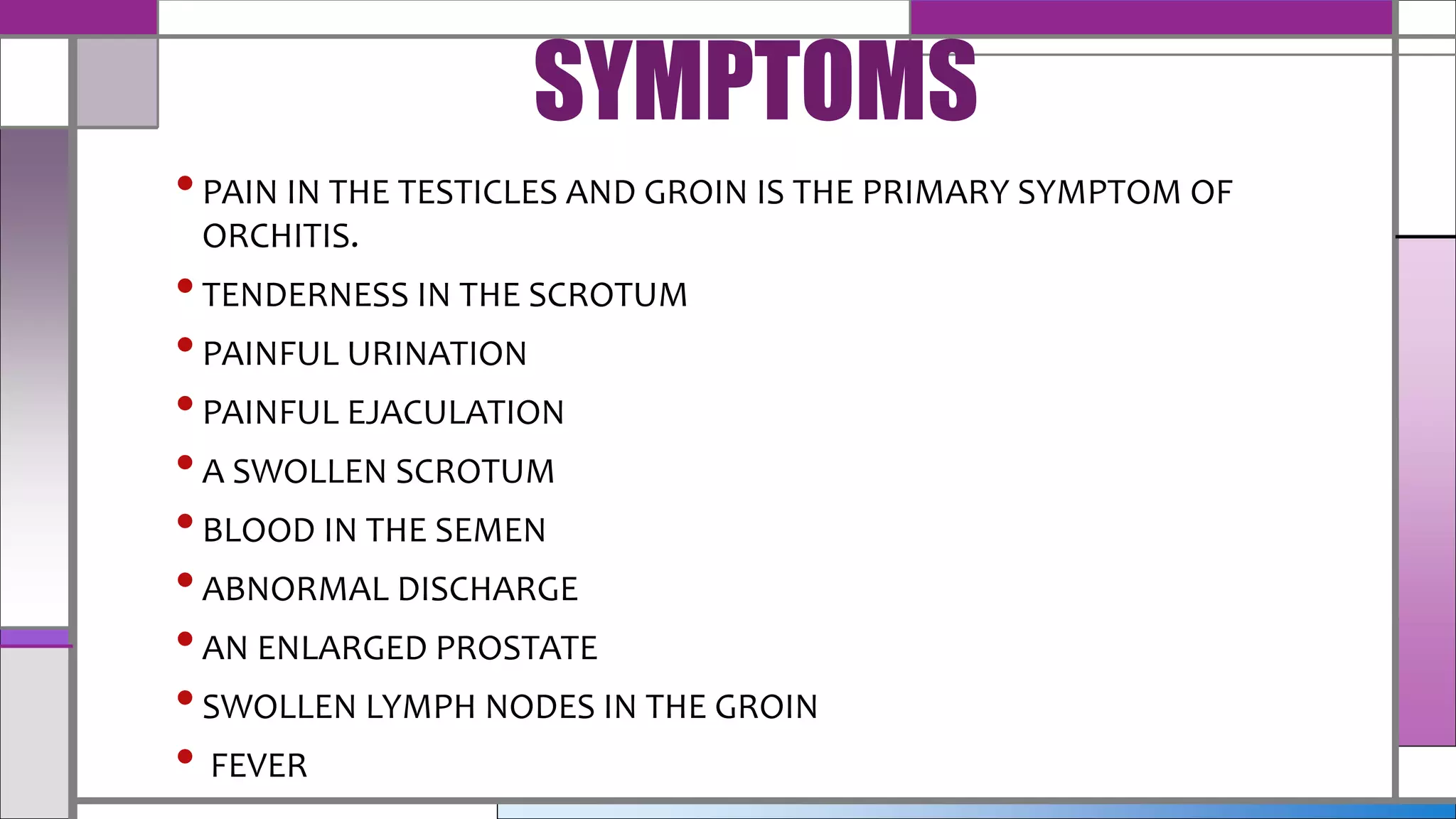 Orchitis & epididymitis | PPTX