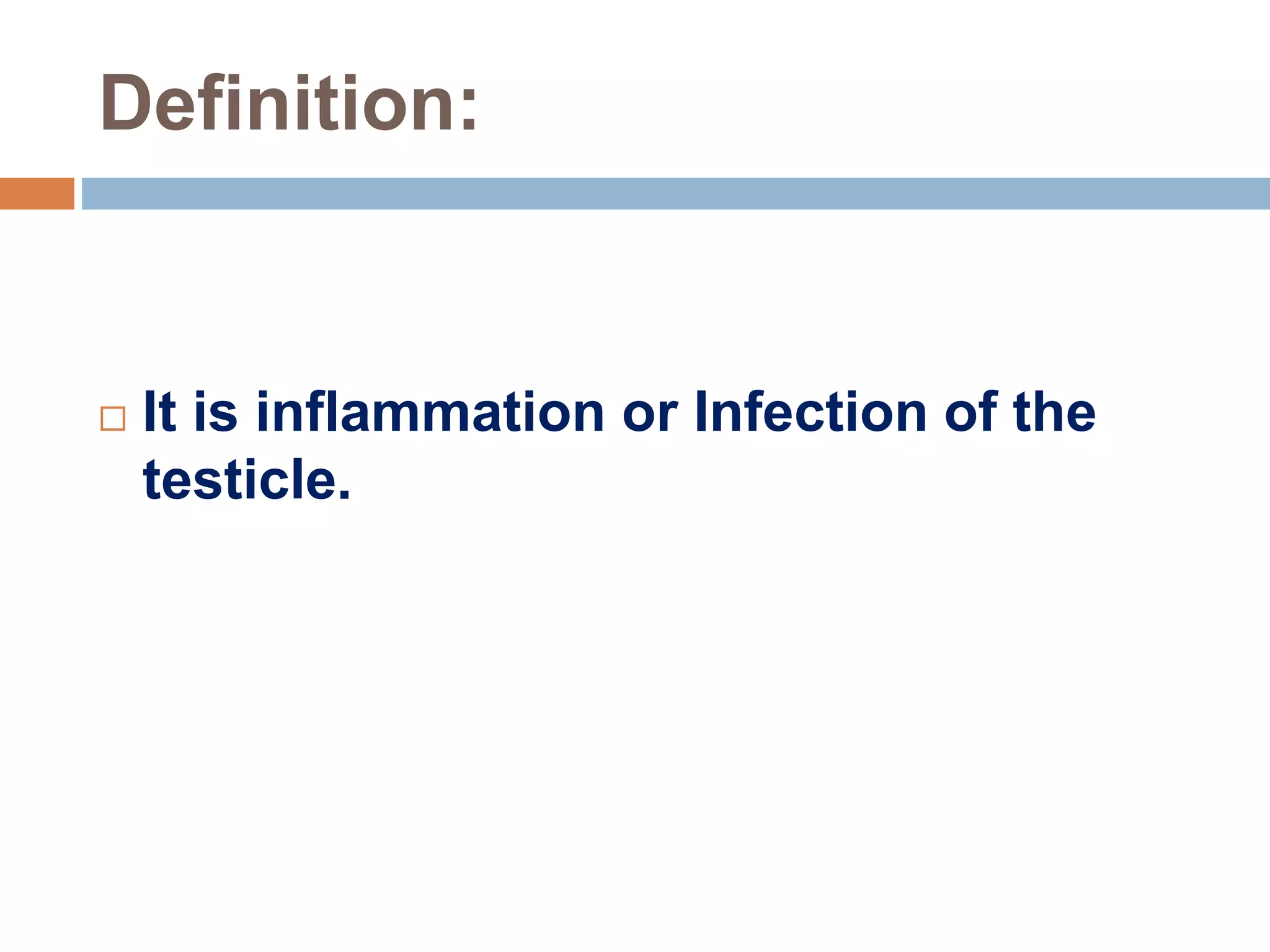 Orchitis | PPTX