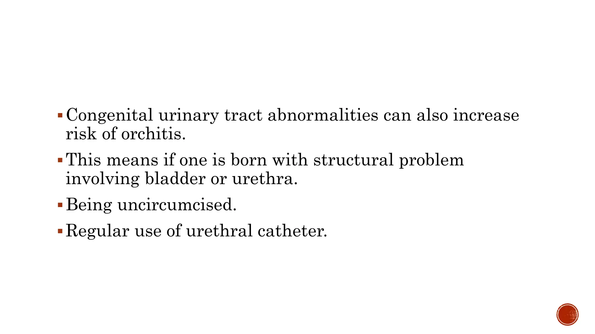 orchitis.pptx | Infertility | Reproductive Health