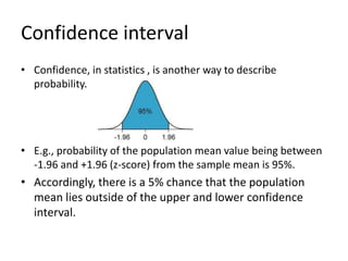 Odds ratio and confidence interval | PPTX