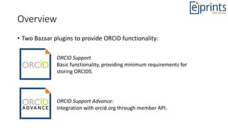 ORCID Support & ORCID Support Advance | PPT