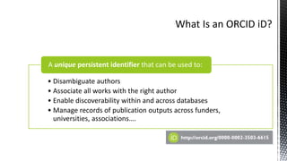 Orcid-nasig-presentation | PPT