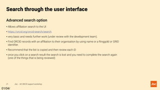 ORCID API introduction | PPT
