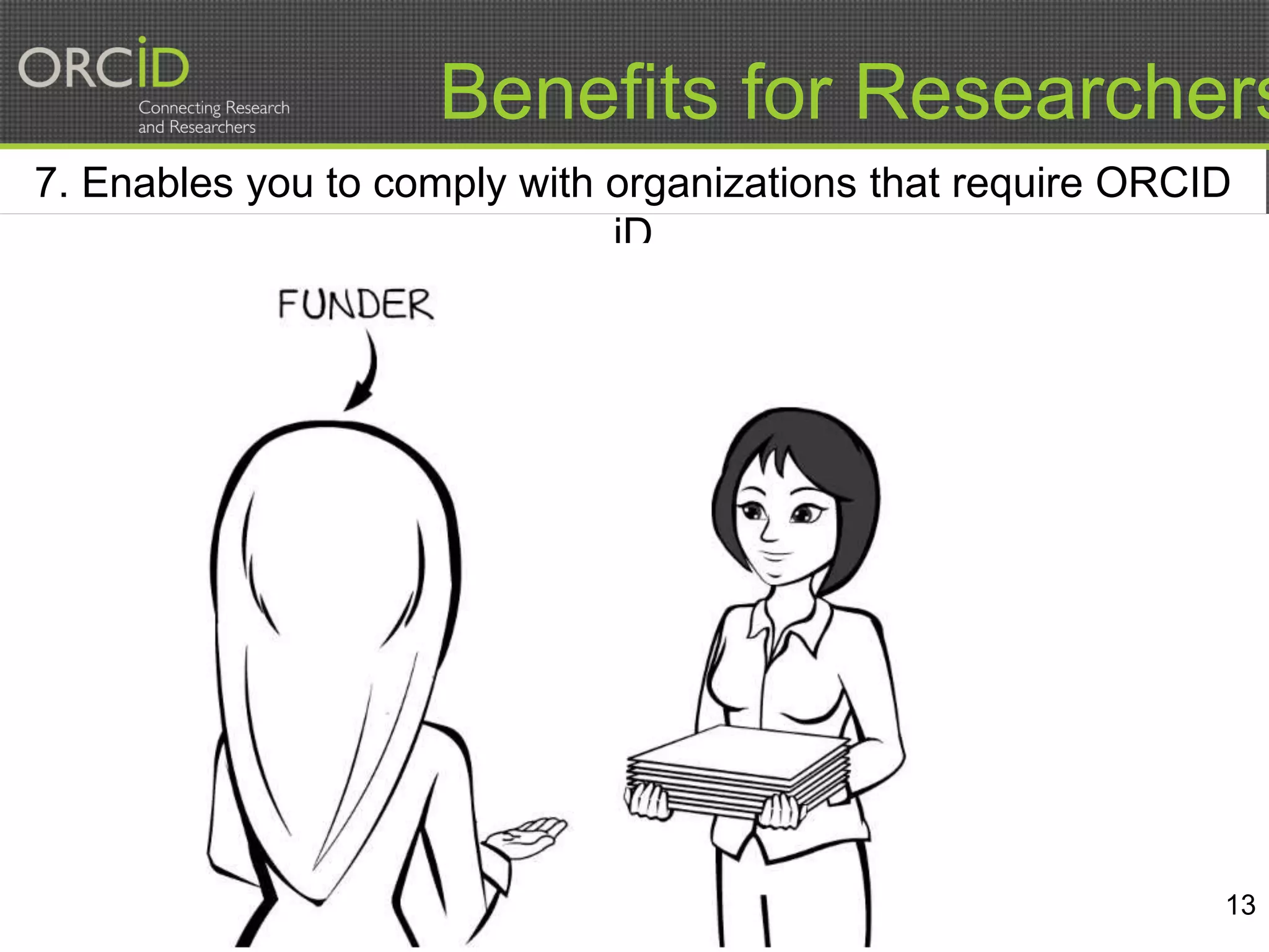 Overview of ORCID for researchers | PPTX