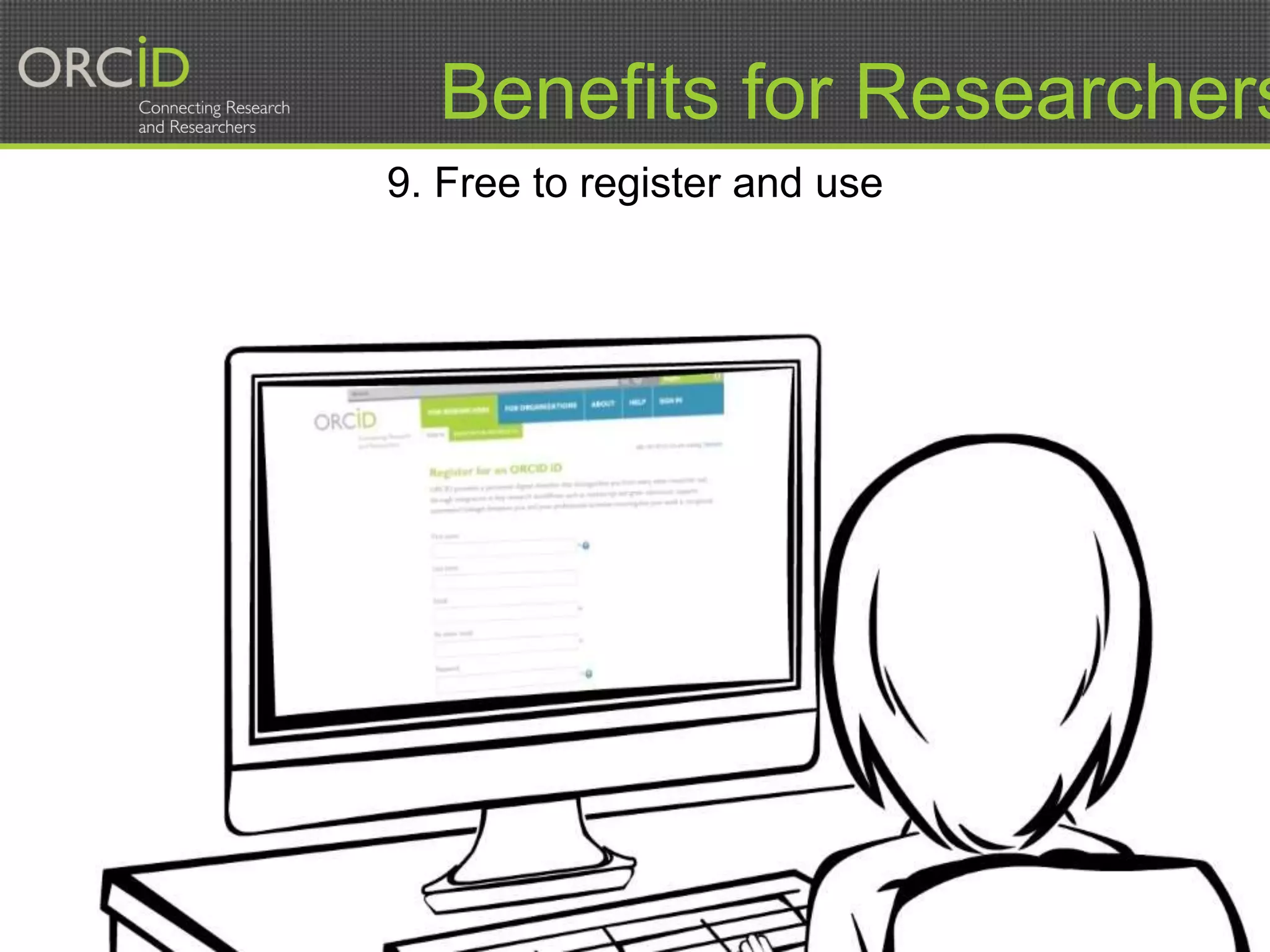 Overview of ORCID for researchers | PPTX