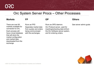 Orc technical training | PPT