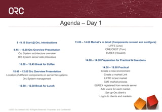 Orc technical training | PPT