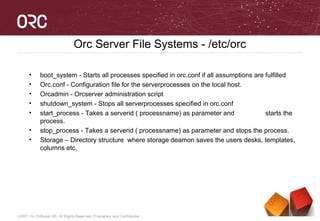 Orc technical training | PPT