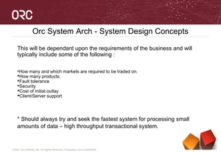 Orc technical training | PPT