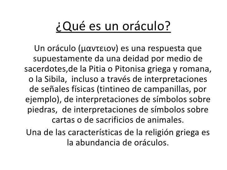 OráCulos