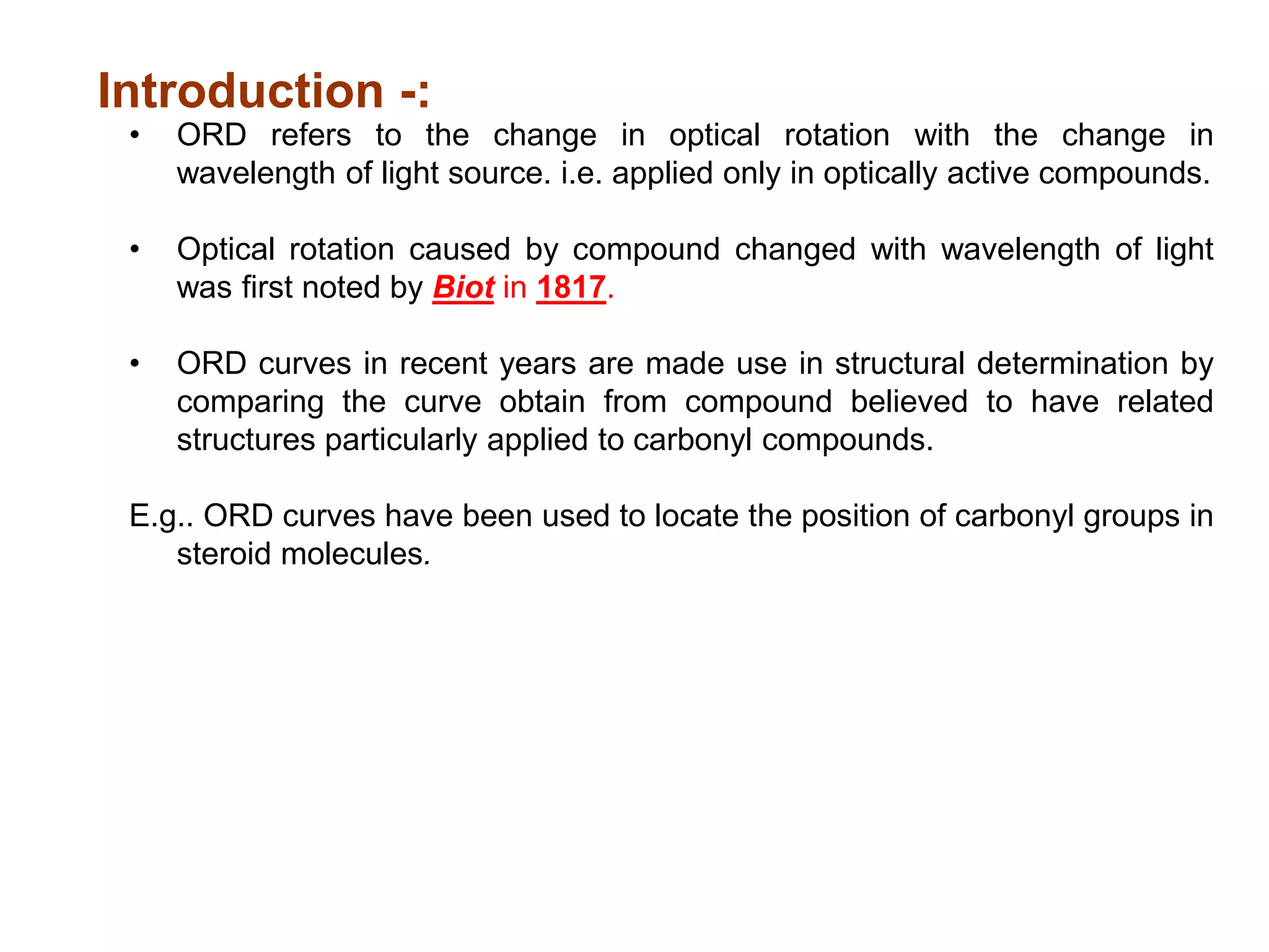 Optical Rotatory Dispersion | PPT