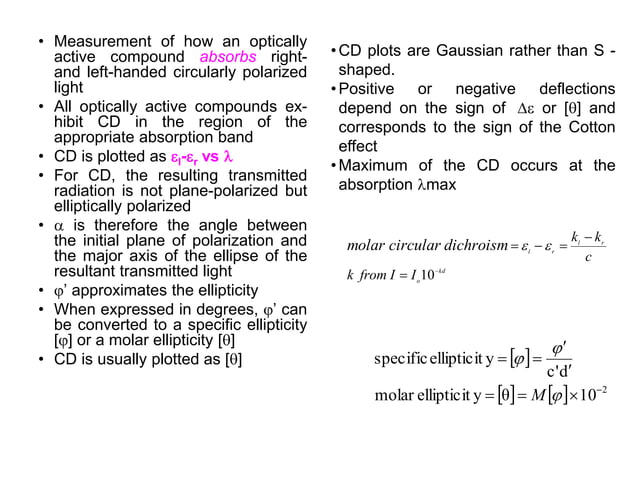 Optical Rotatory Dispersion | PPT | Chemistry | Science