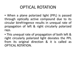 Ord and cd ppt | PPTX | Chemistry | Science