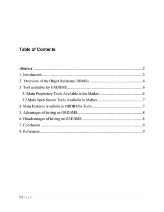 Object-Relational Database Systems(ORDBMSs) | PDF