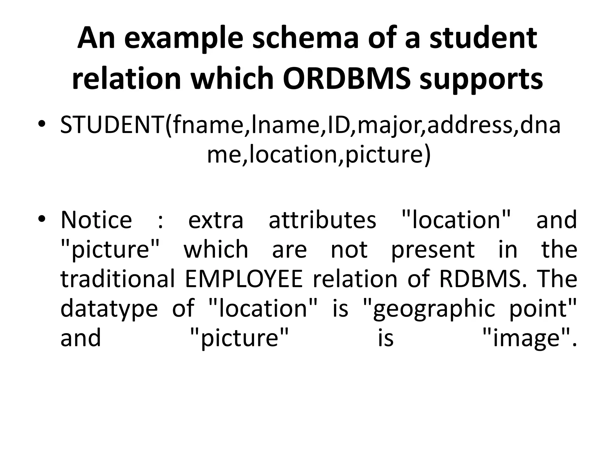 Ordbms | PPTX