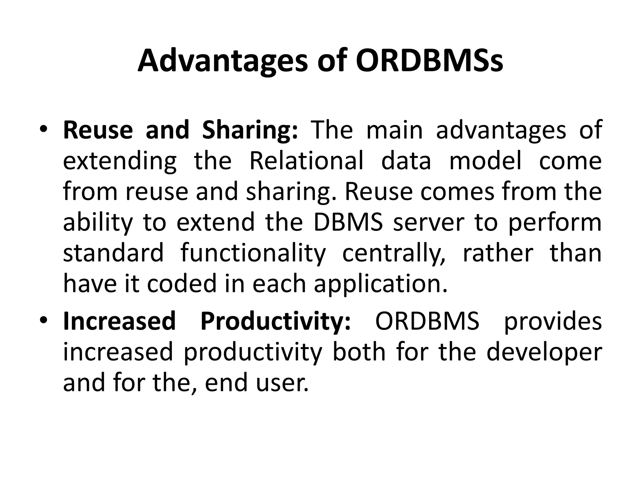 Ordbms | PPTX