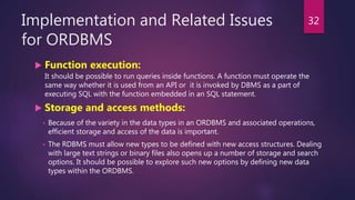 Ordbms | PPT