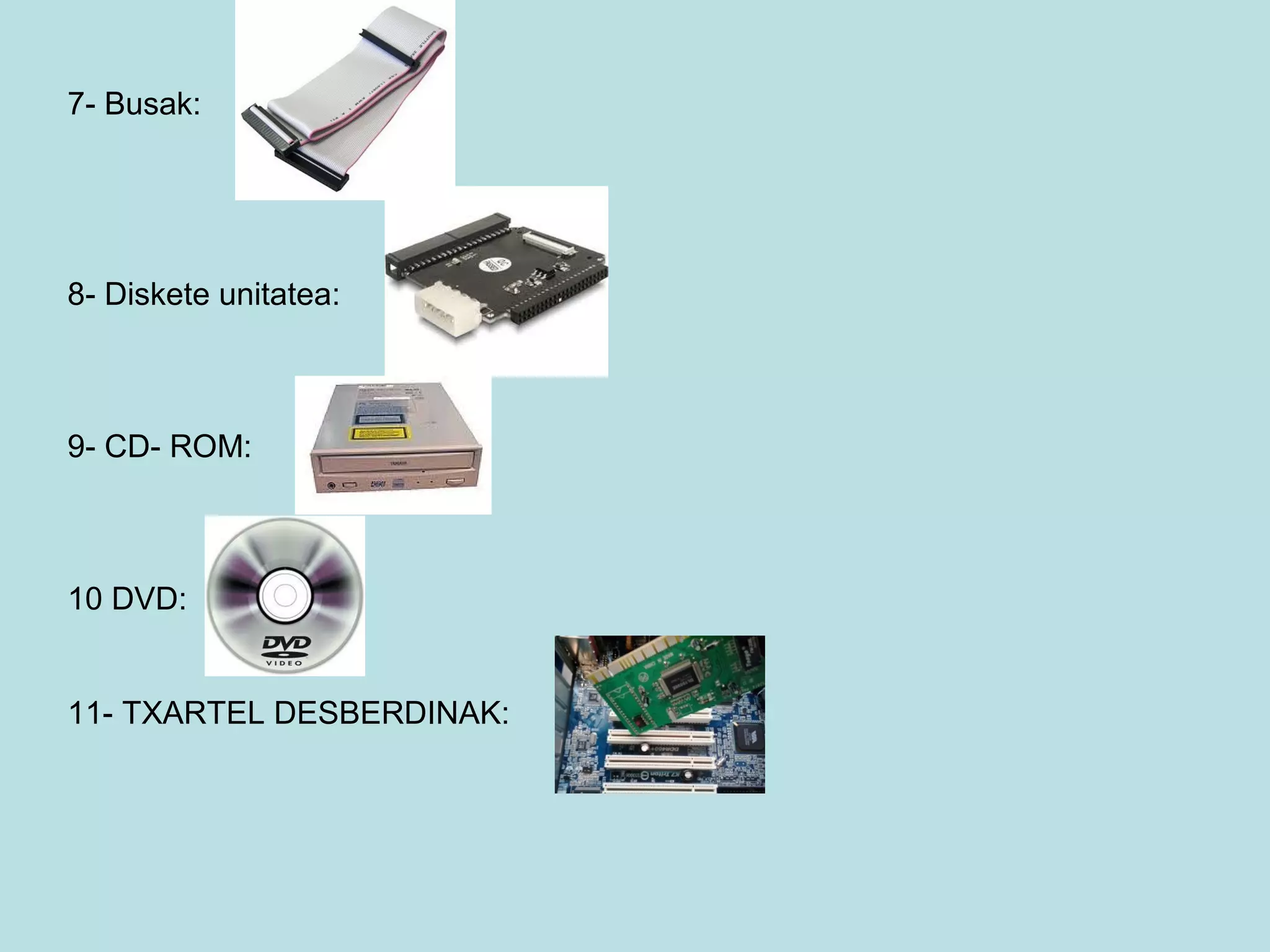 Ordenagailu baten atalak | PPT