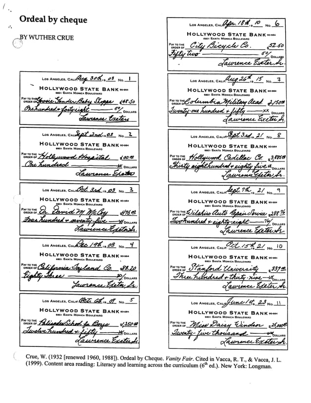 Ordeal by cheque | PDF