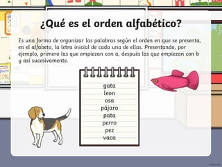 Palabras En Orden Alfabético