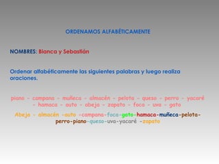 Orden Alfabetico | PPT
