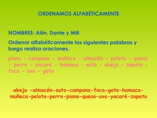 Orden alfabetico | PPT