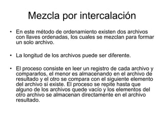 Ordenamiento parte 2 | PPT