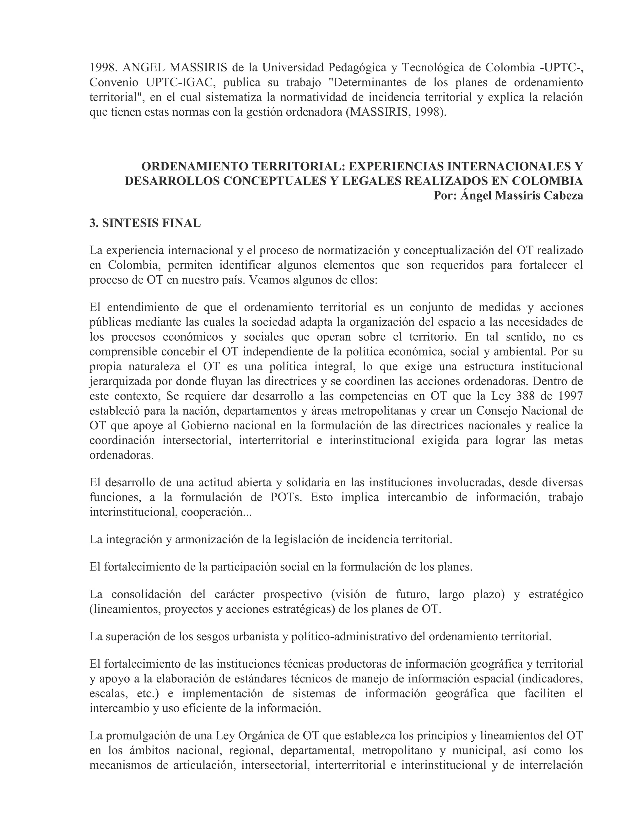 Ordenamiento territorial | PDF