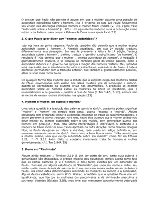 Ordenação feminina augustus nicodemos lopes | PDF