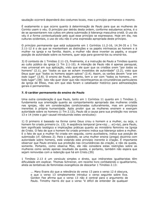 Ordenação feminina augustus nicodemos lopes | PDF