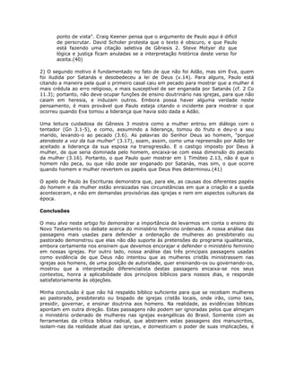 Ordenação feminina augustus nicodemos lopes | PDF