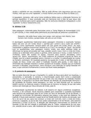 Ordenação feminina augustus nicodemos lopes | PDF