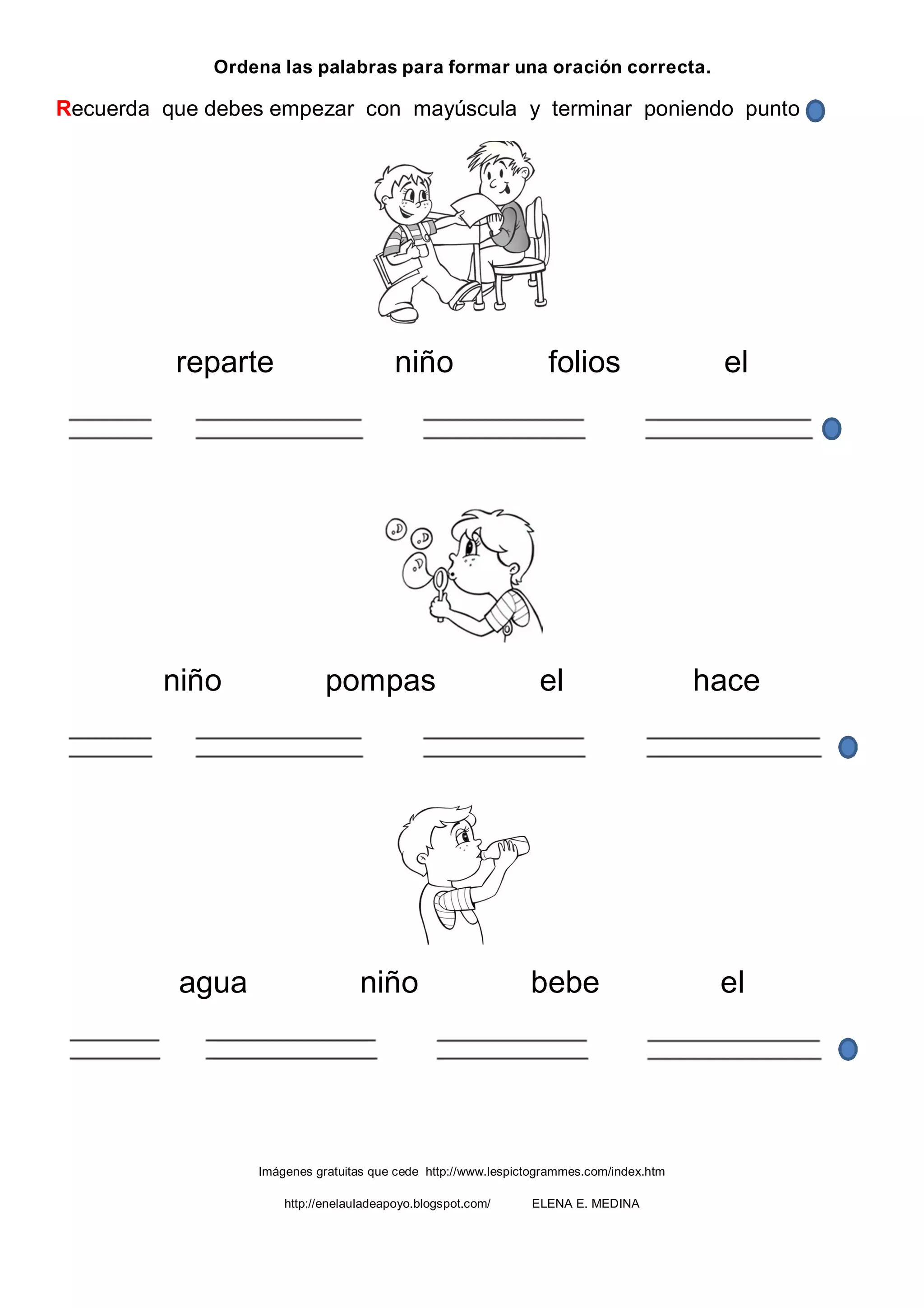 Ordena oraciones | PDF
