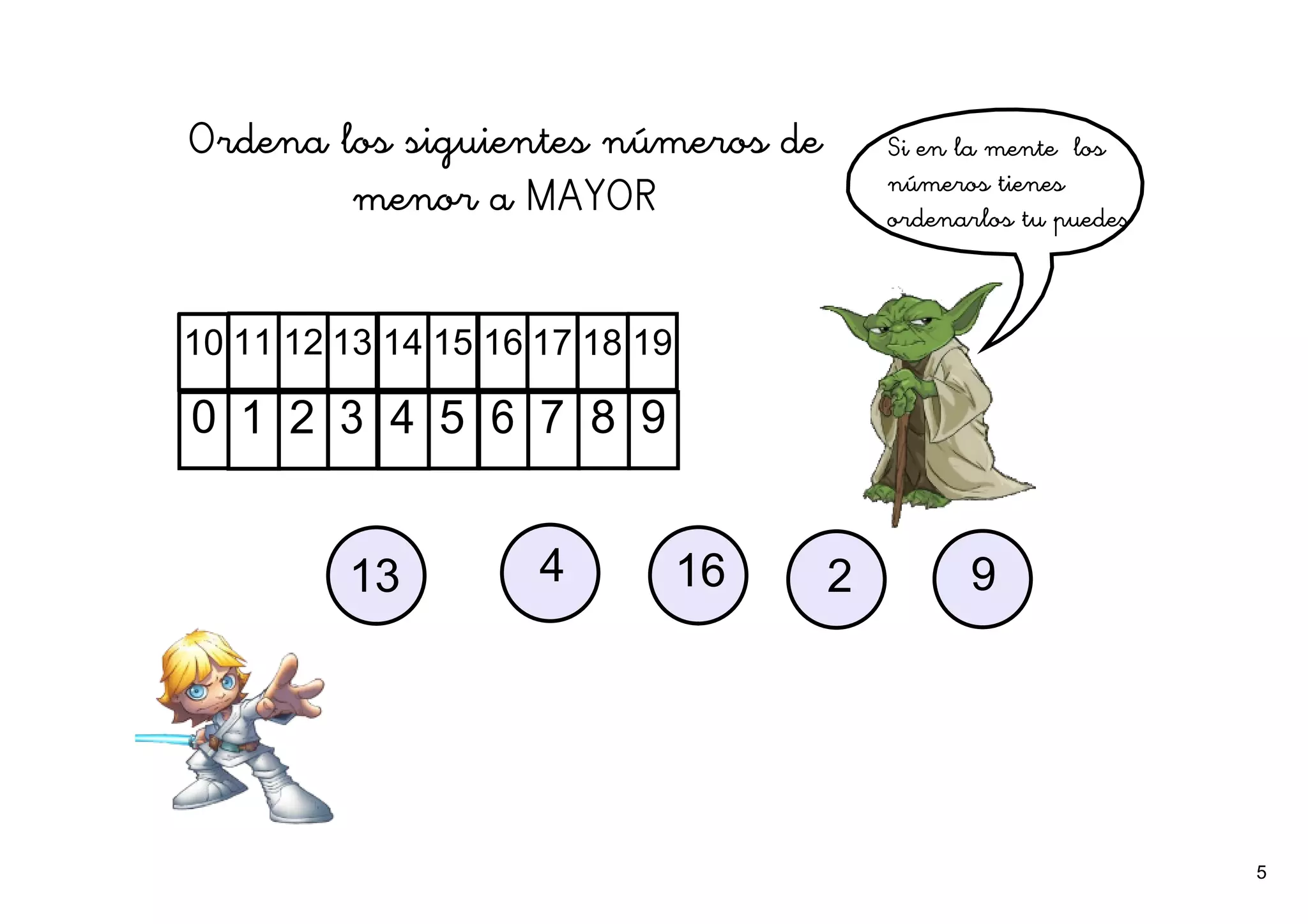 Ordenar numeros mayor menor | PDF