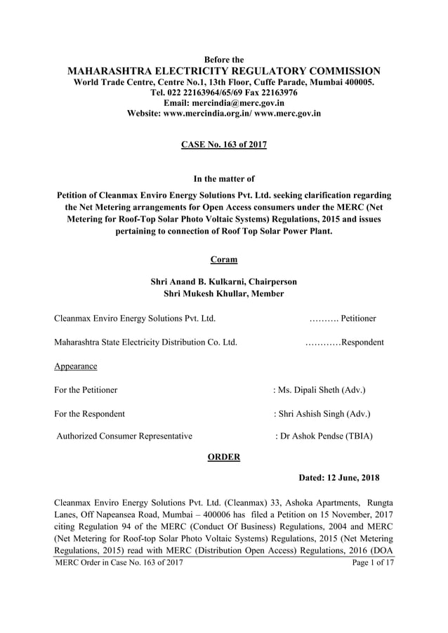 Order 163 of 2017-12062018 | PDF