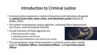 Criminal Justice Careers and the things that make people happy | PPTX