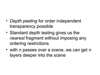 Order independent transparency | PPT