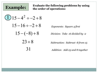 Order of Operations | PPT