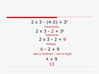 Order Of Operations | PPT