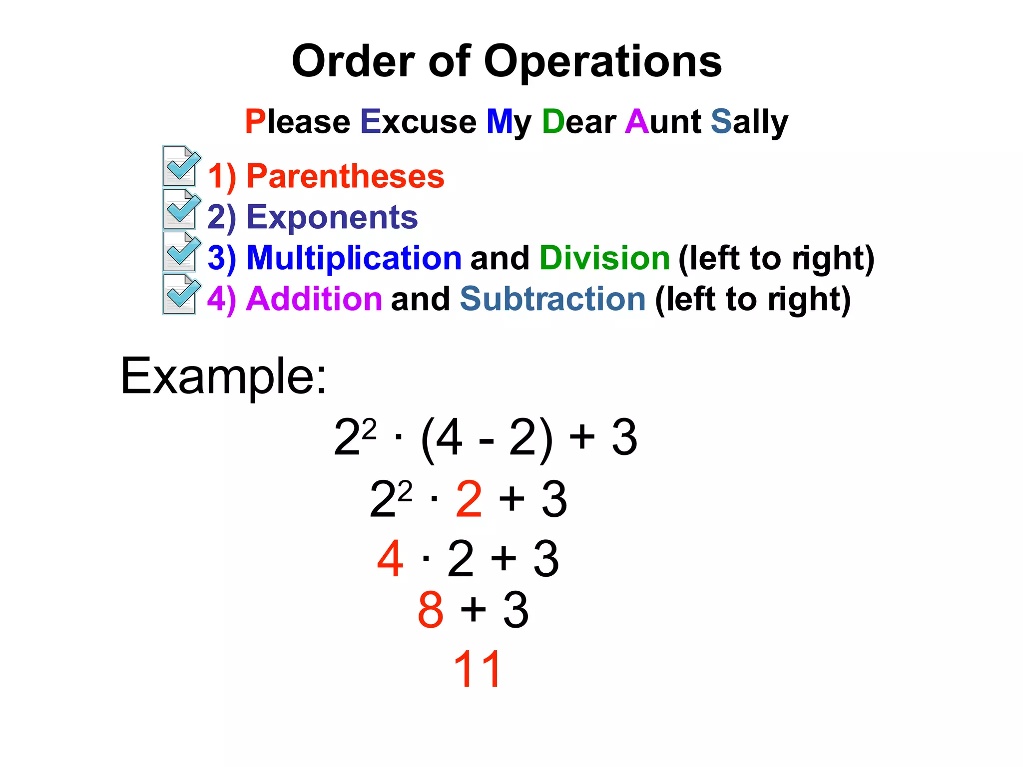 Order of Operations | PPT