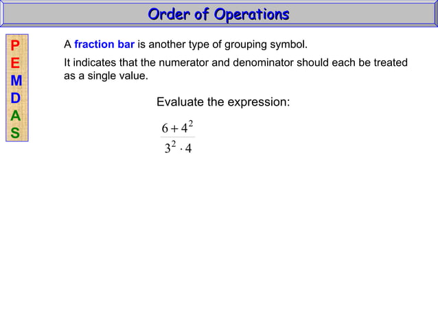 Order of Operations | PPT